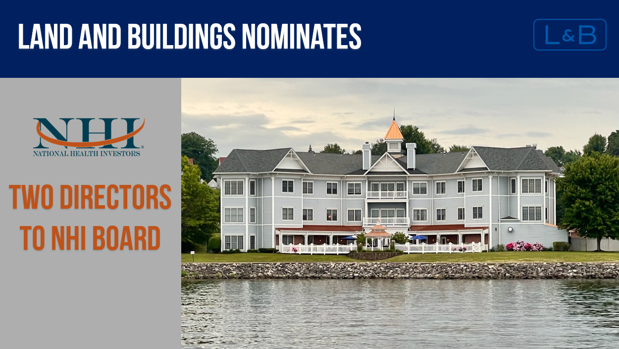 Land & Buildings Nominates Two Directors at NHI - LANDandBUILDINGS